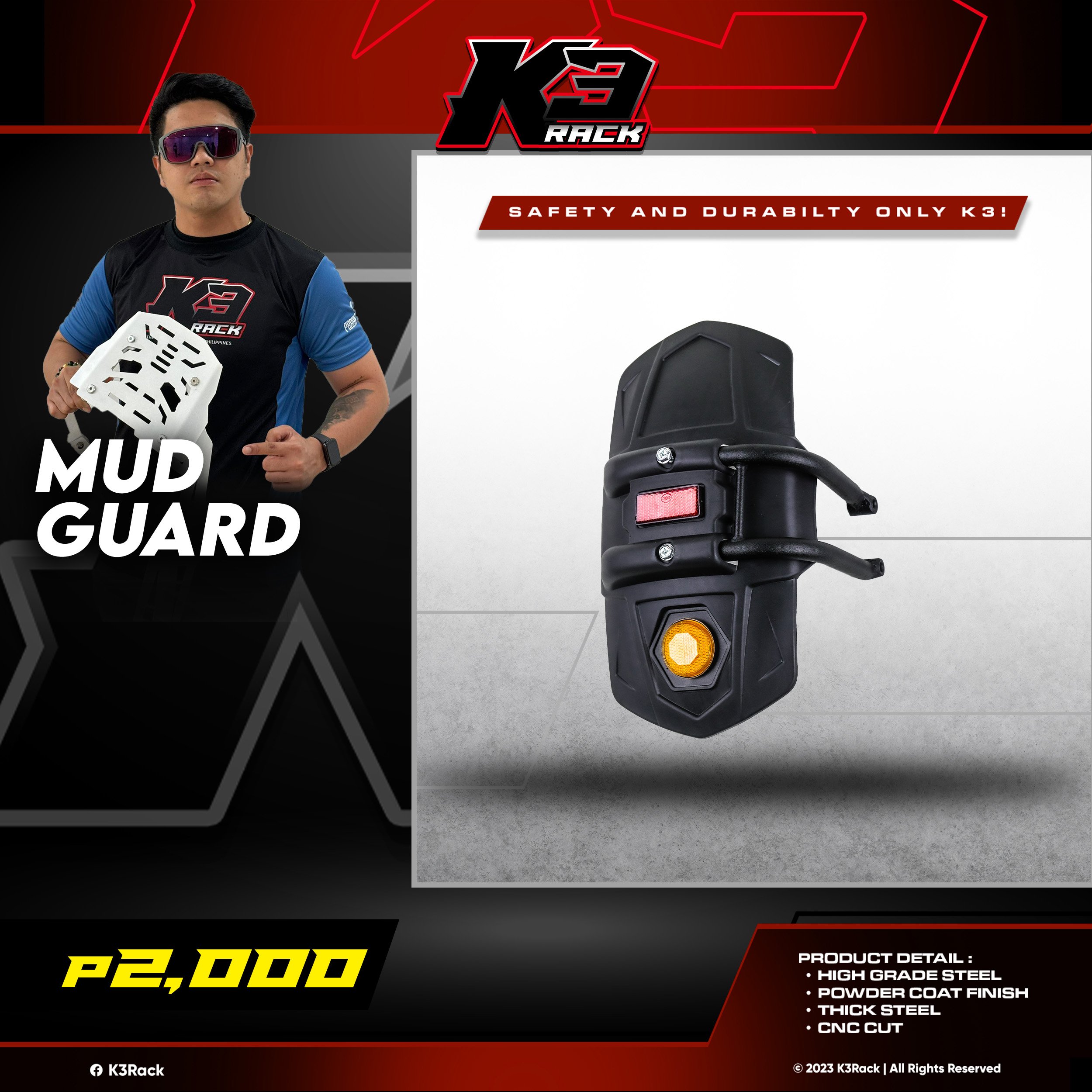 K3 Rack Mud Guard for ADV 160 | Lazada PH