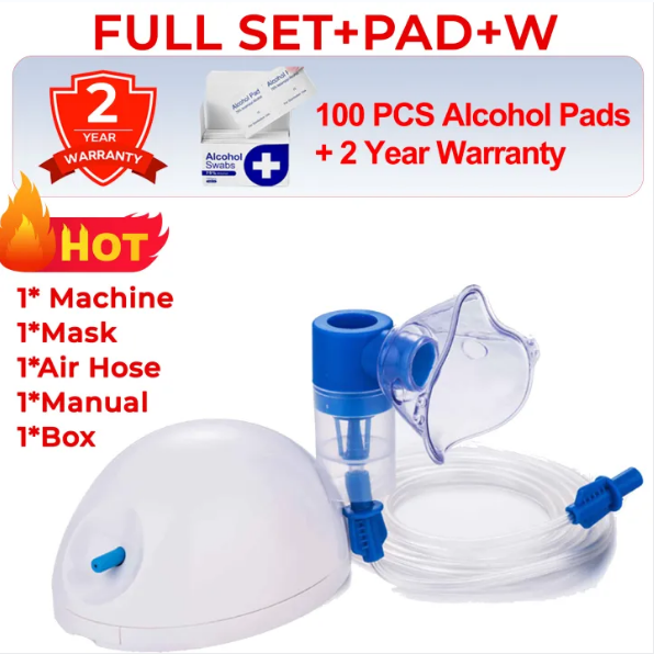 Portable compressor-nebulizer-mini-nebulizer-for-kids-adults with 1Year ...