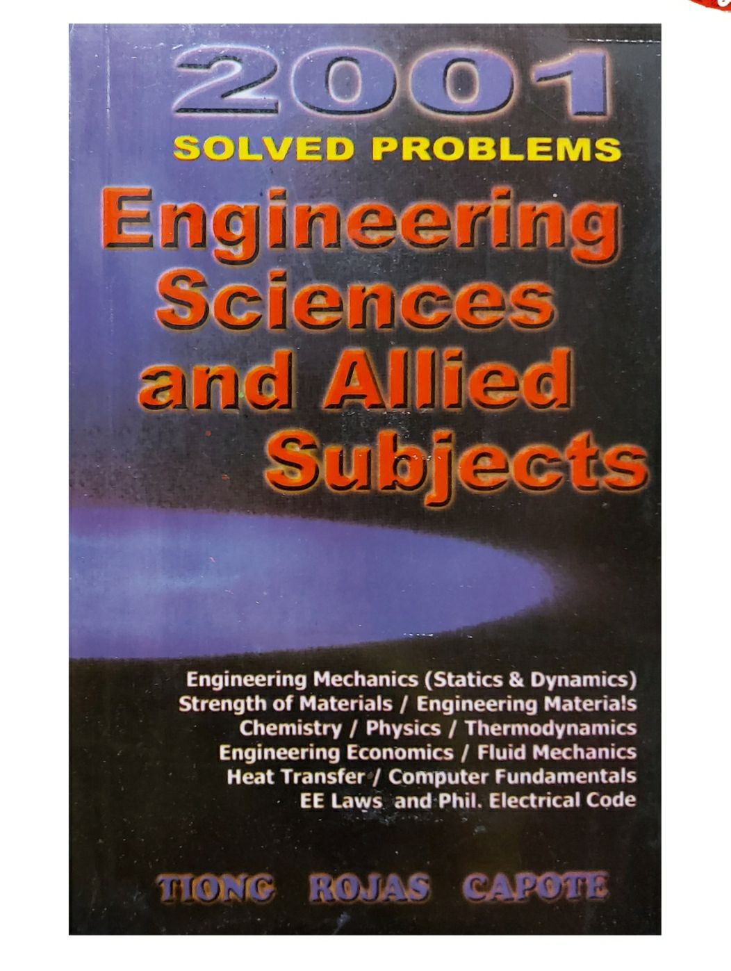 2001 Solved Problems Engineering Science and Allied Subjects by: Rojas | Lazada PH