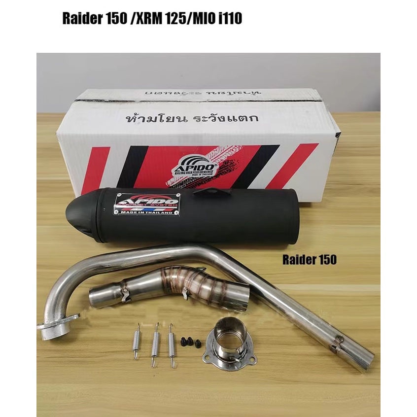 Ships immediately 【Local Ship】Apido Muffler Pipe Set Raider 150 | Lazada PH
