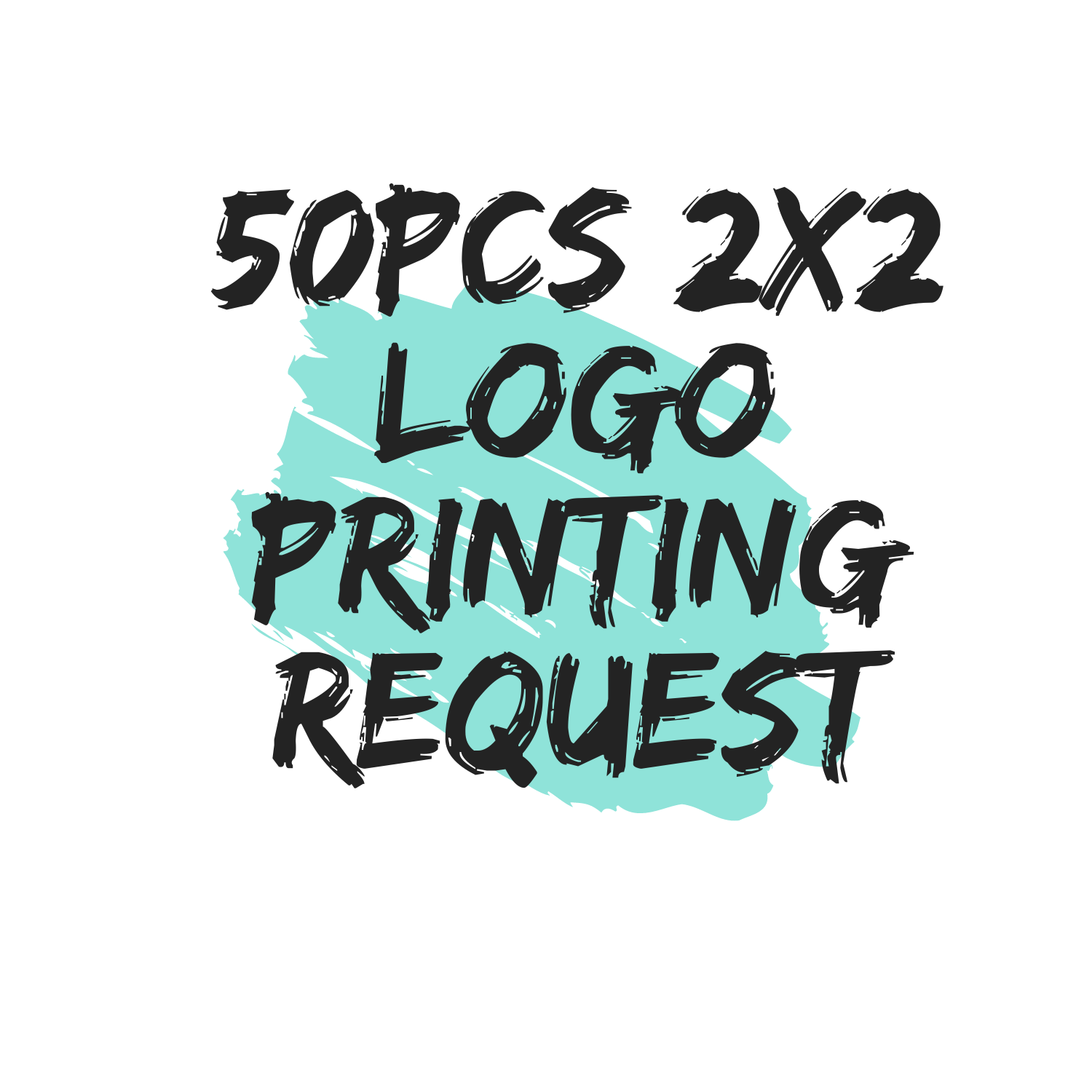 50pcs 2x2 Size Label Logo Sticker Printing Request Waterproof | Lazada PH