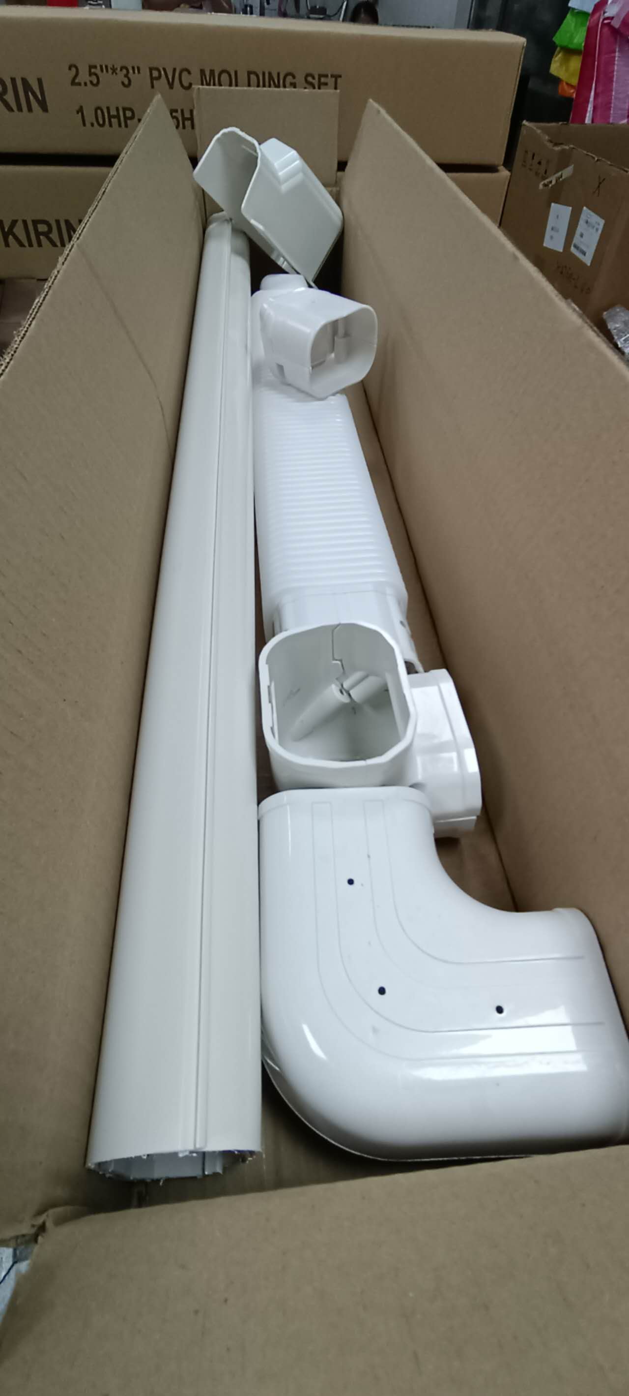 1set - PVC Cladding/Molding for Copper Pipe 2.5"x3" (1hp-2.5hp) | Lazada PH