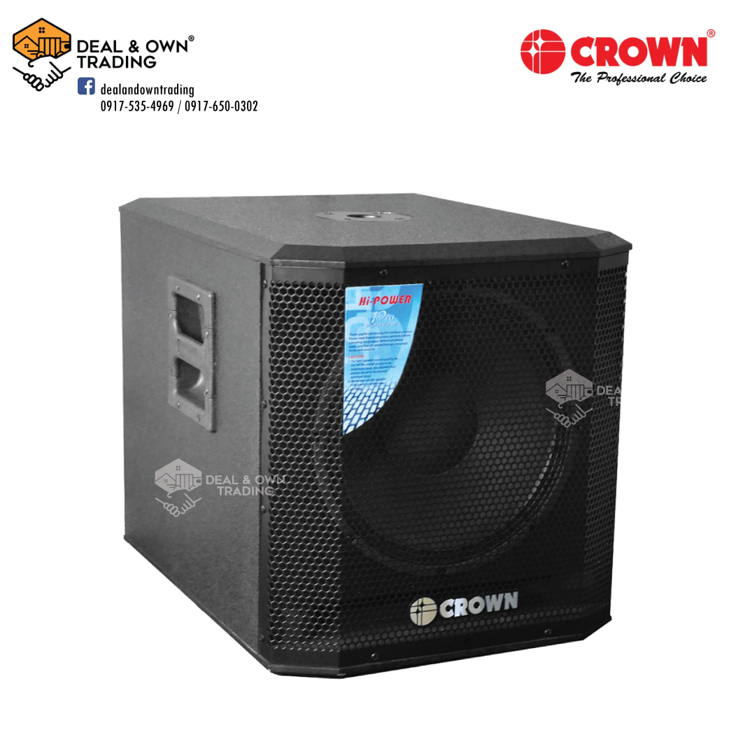 Crown BF-12SW 500W 12 inch Passive Subwoofer Speaker | Lazada PH