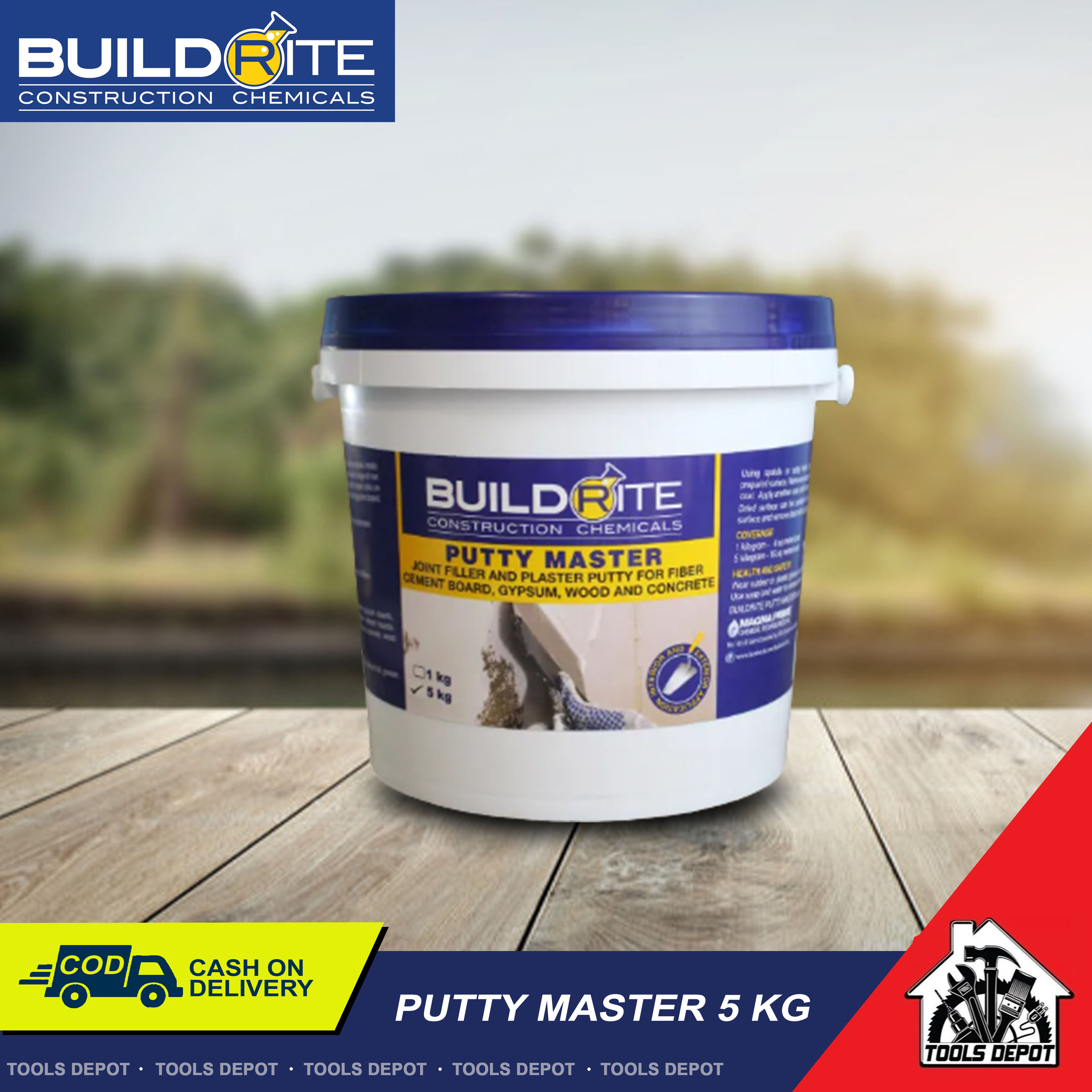 BUILDRITE PUTTY MASTER Joint Filler & Plaster Putty 5KG | Lazada PH