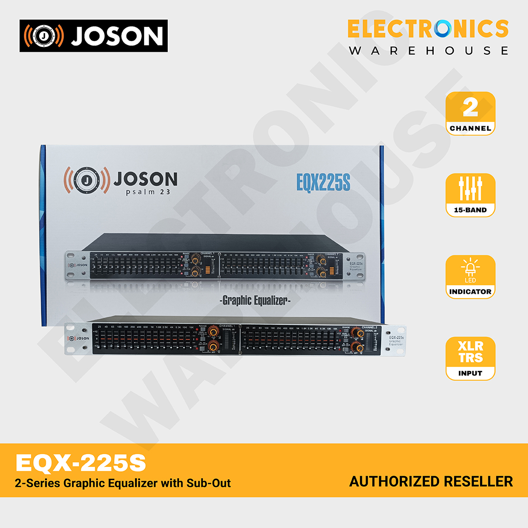 Joson EQX-225S 2-Series Graphic Equalizer with Sub-Out | Lazada PH