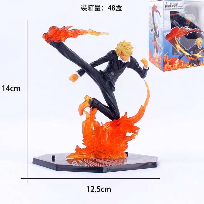 kakala One Piece Luffy Ace Sanji Hand-made Ghost Slash Demon Wind Leg ...