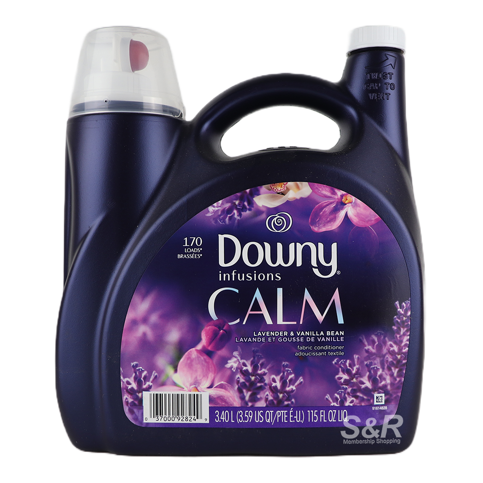 Downy Infusions Fabric Conditioner Calm Lavender and Vanilla Bean 3.40L ...