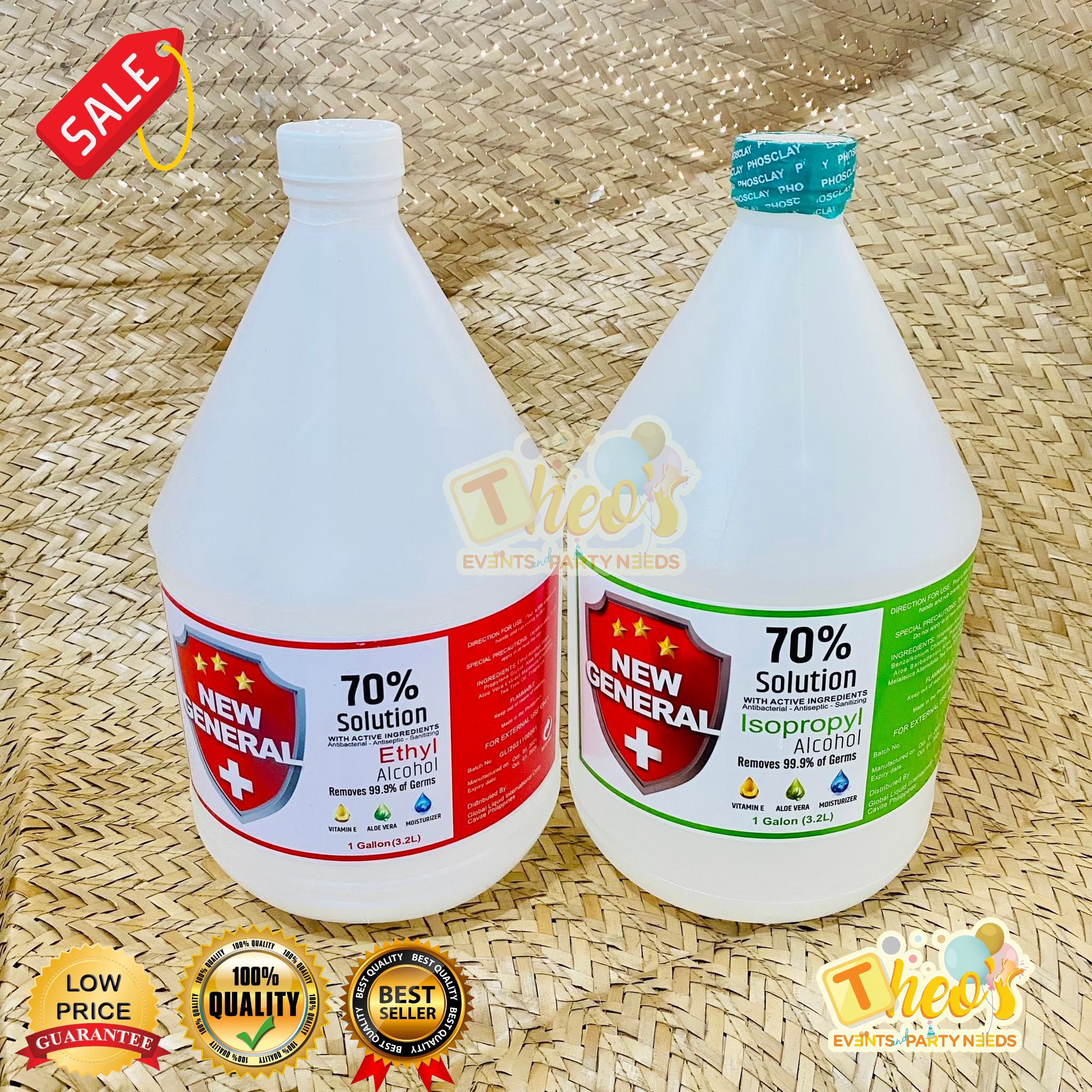 SALE 70% NEW GENERAL Alcohol 1 Gallon 3.2 Liter Ethyl Isopropyl Direct ...