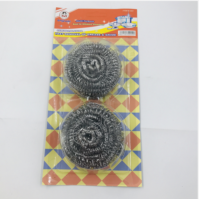 Scourer 25g 2pcs Steel wire cleaning steel ball 2 in 1 Steel Wool ...