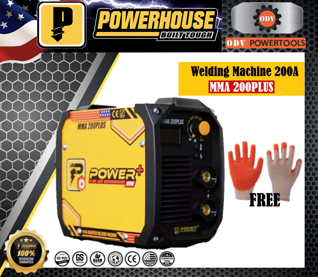 POWERPLUS (by POWERHOUSE) Inverter Welding Machine 200A (MMA 200PLUS ...