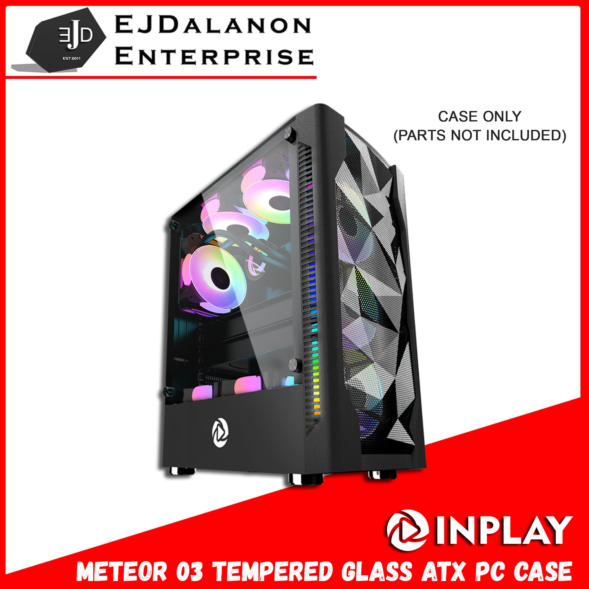 Inplay Meteor 03 Tempered Glass ATX PC Case | Inplay | Meteor 03 ...