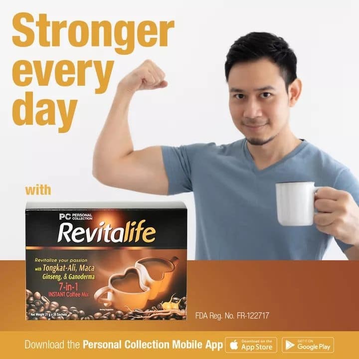 Revitalife Coffee 7 in 1 Instant Coffee with Tongkat ali Coffee for Men ...