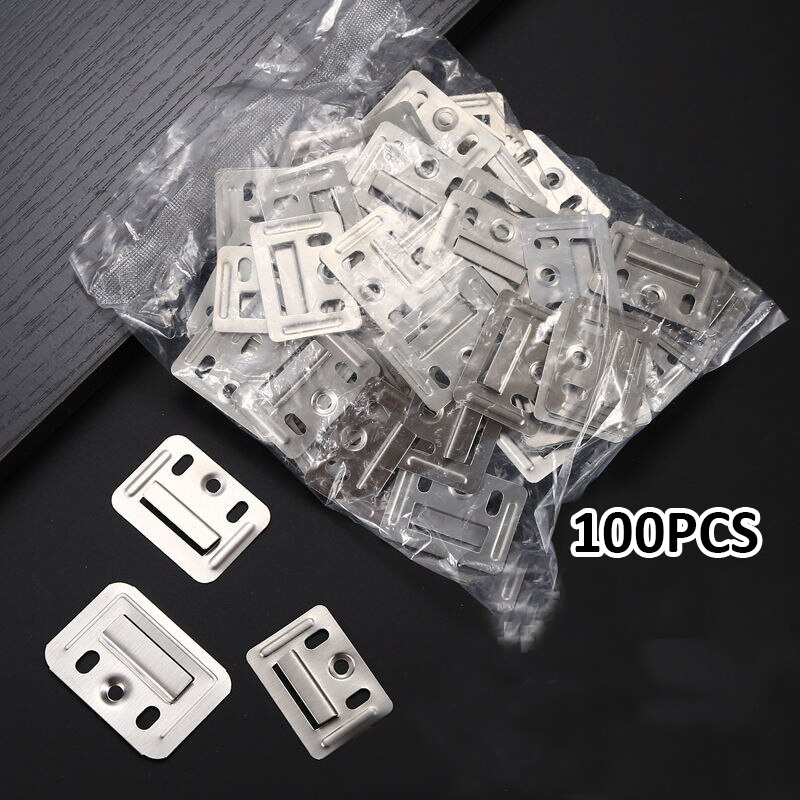 100Pcs Metal Clip for WPC Wall and Ceiling Fluted Cladding Clip 32*43mm ...