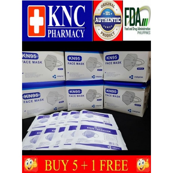 KN95 FACEMASK INDOPLAS 5+1 pcs | Lazada PH
