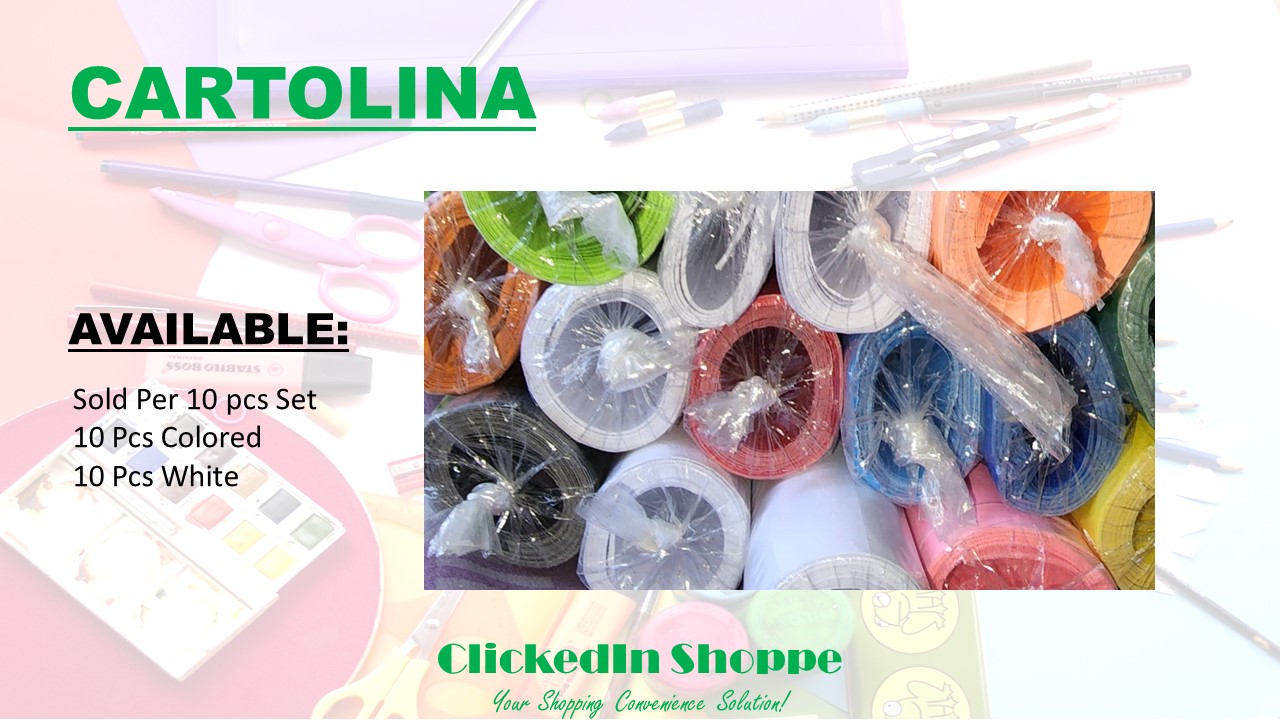 Cartolina 10 pcs Set Colored / White | Lazada PH