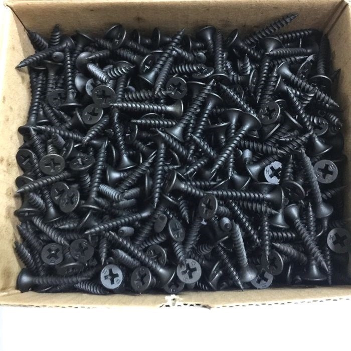 PER BOX-1000PCS Gypsum screw/Black screw for wood for steel metal1inch ...
