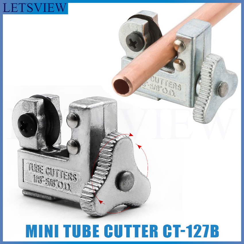 Letsview Tube Cutter Mini Tubing Cutter for 1/8 inch to 5/8 inch Copper ...