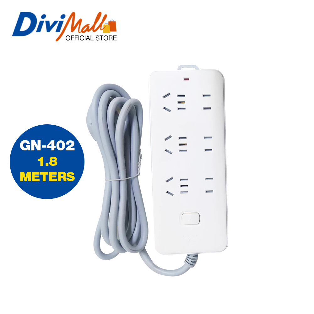 Bull Extension Socket S-Series 2 to 6 Gang and 1.8m to 4m Extension ...