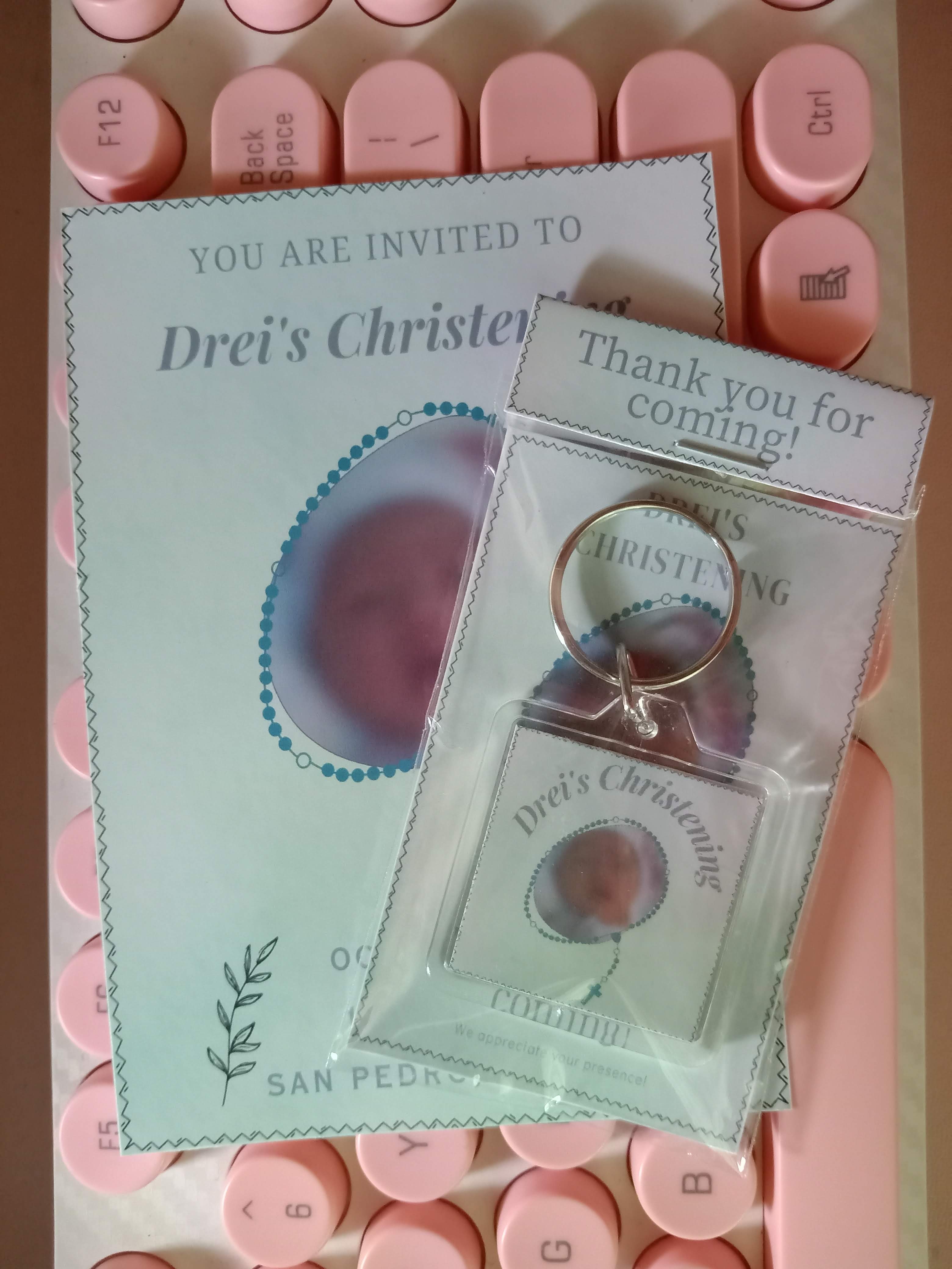 Invitation and Personalized Keychain | Lazada PH