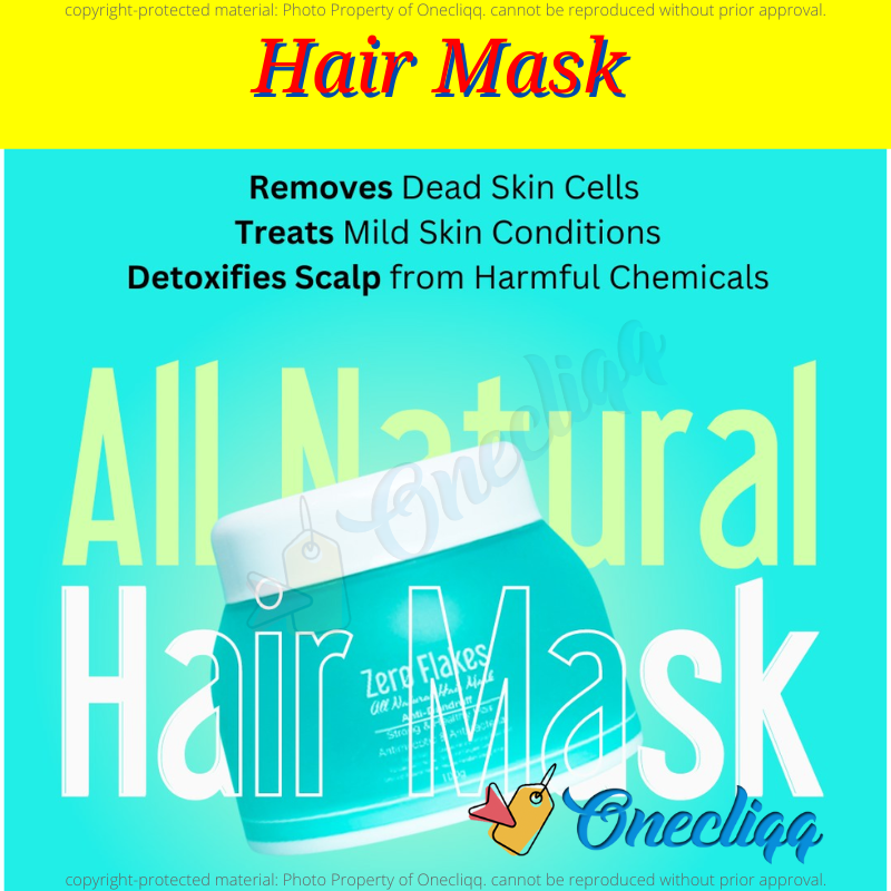 Zero Flakes | Anti Dandruff Remover, Anti-Fungal & Anti Itch | Hair Oil 50ml | Hair Mask 100ml ...