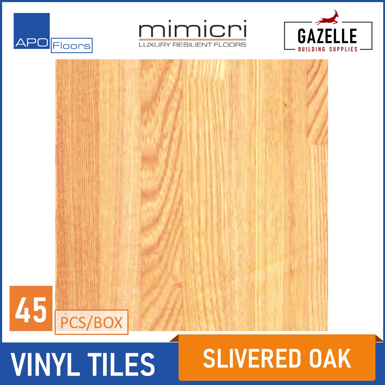 Apo Floor Vinyl Tiles Mimicri Wood, Carpet, and Stone Series 1.3mm ...