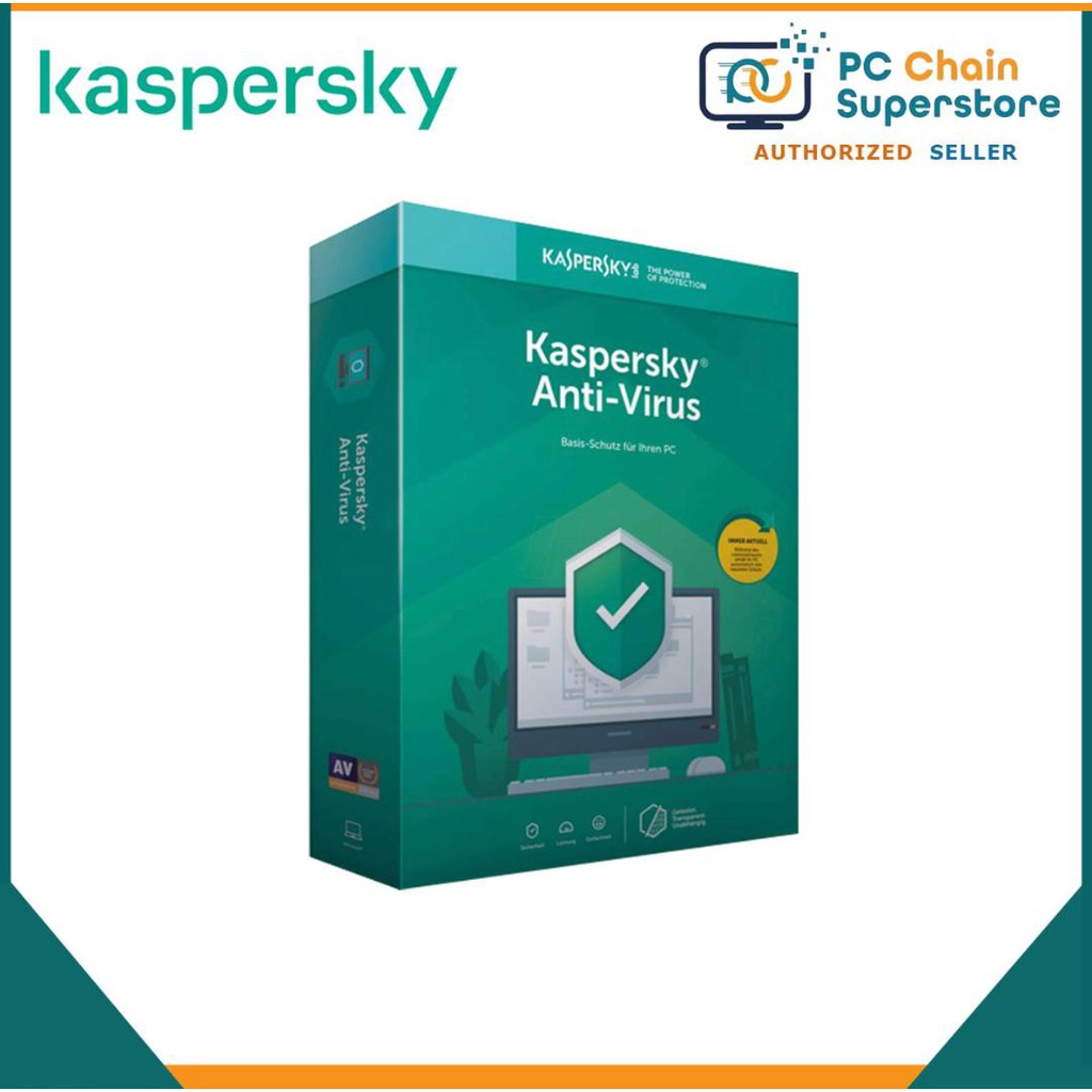 ho- Kaspersky Antivirus 2021 edition 1 device 2 years license (Original ...