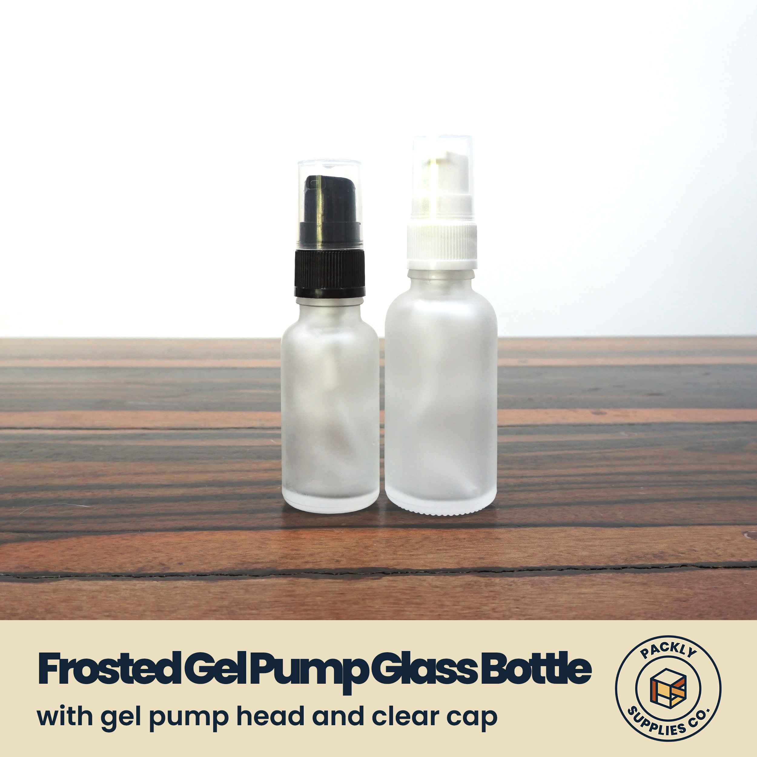 Frosted Glass Bottle with Gel Pump and Cap 5ml 10ml 15ml 20ml 30ml 50ml ...
