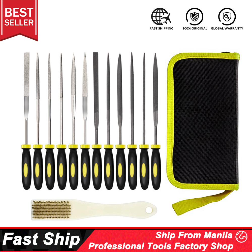 17pcs File Set Ceramic Woodworking Crafts Polishing Rasp Handy Rubber ...