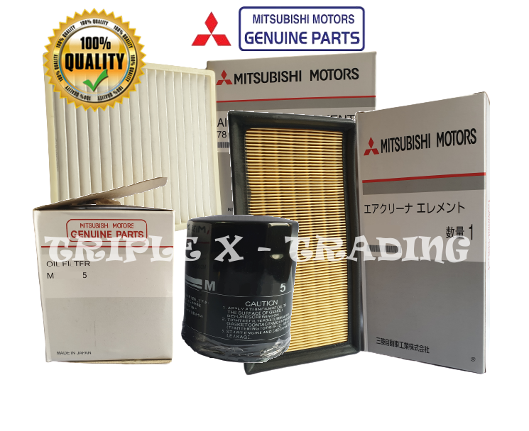 COMBO MITSUBISHI AC Cabin Filter / ENGINE Air Filter / ENIGNE Oil ...