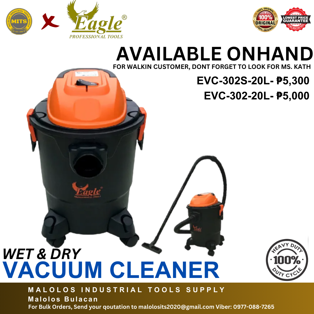 Eagle Vacuum Cleaner Wet & Dry EVC-302-20L 20 Liters | Lazada PH