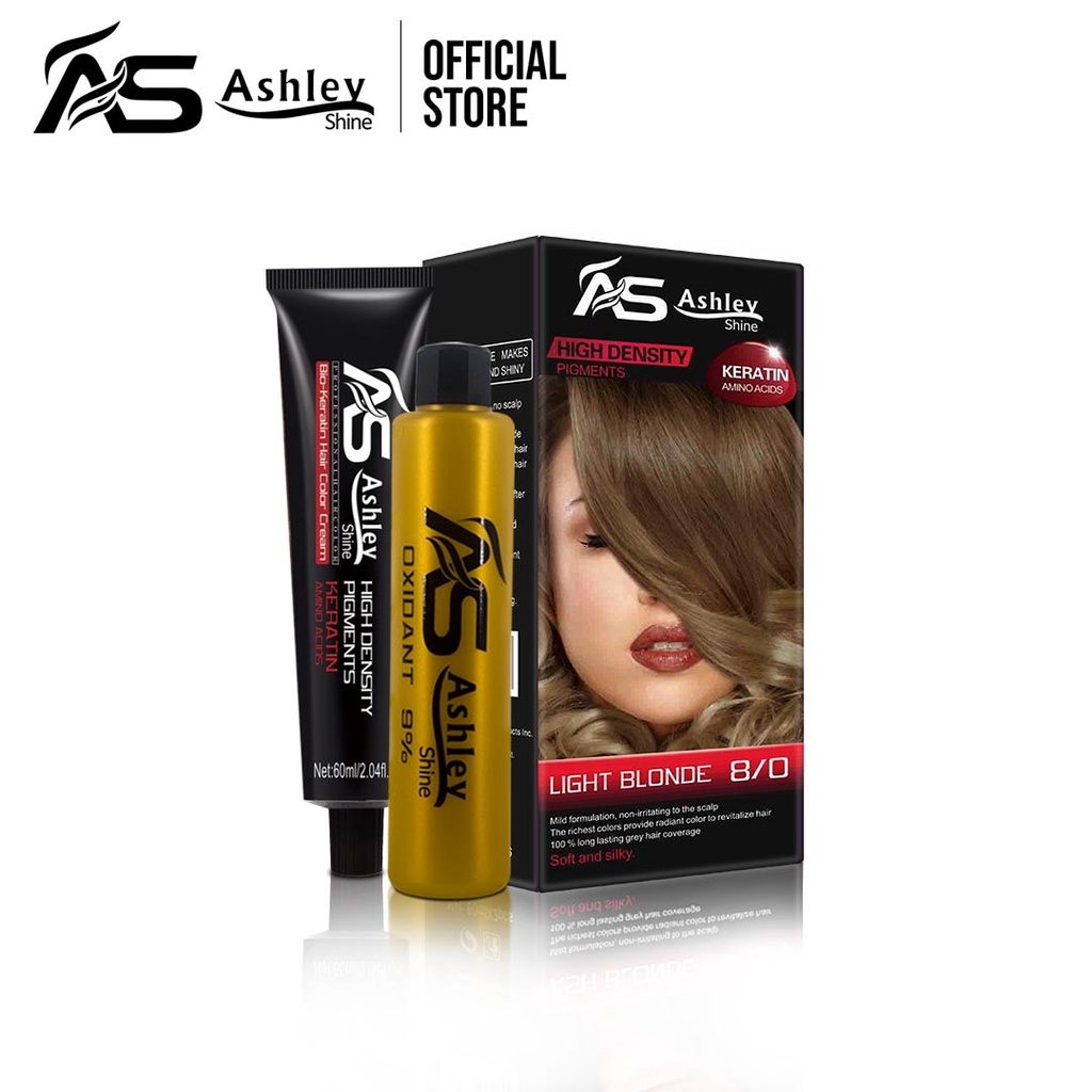 The new 2022 Ashly Shine Bio Natural Glossy Hair Color Cream 60mL ...