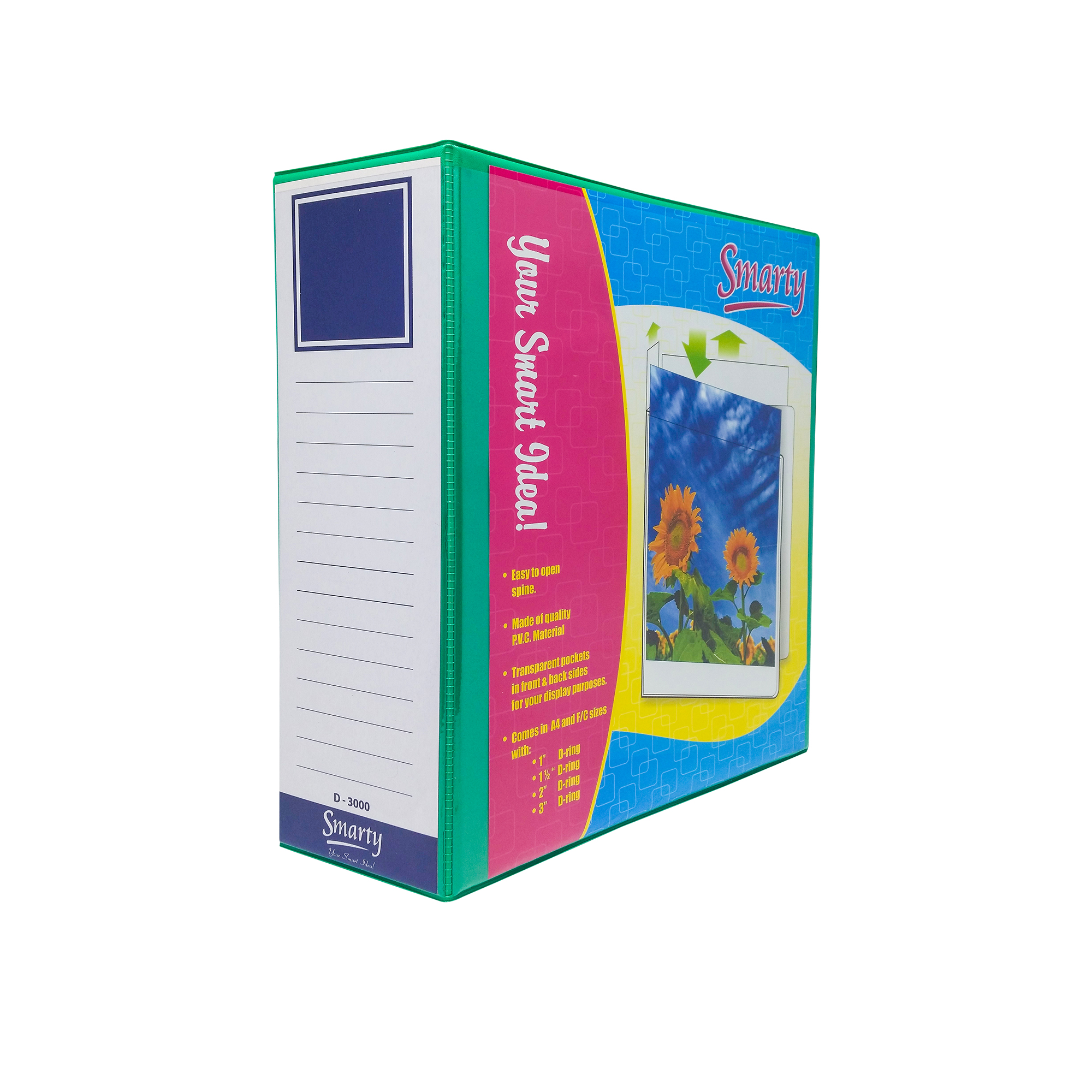 3" Inch A4/Short 3 Ring D-Type Binder Folder | Lazada PH