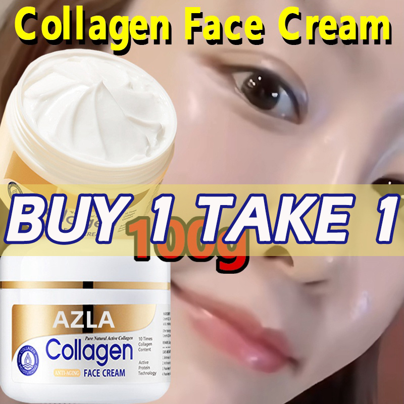 【BUY 1 TAKE 1】AZLA Collagen Face Cream Original Anti Aging Anti Wrinkle ...