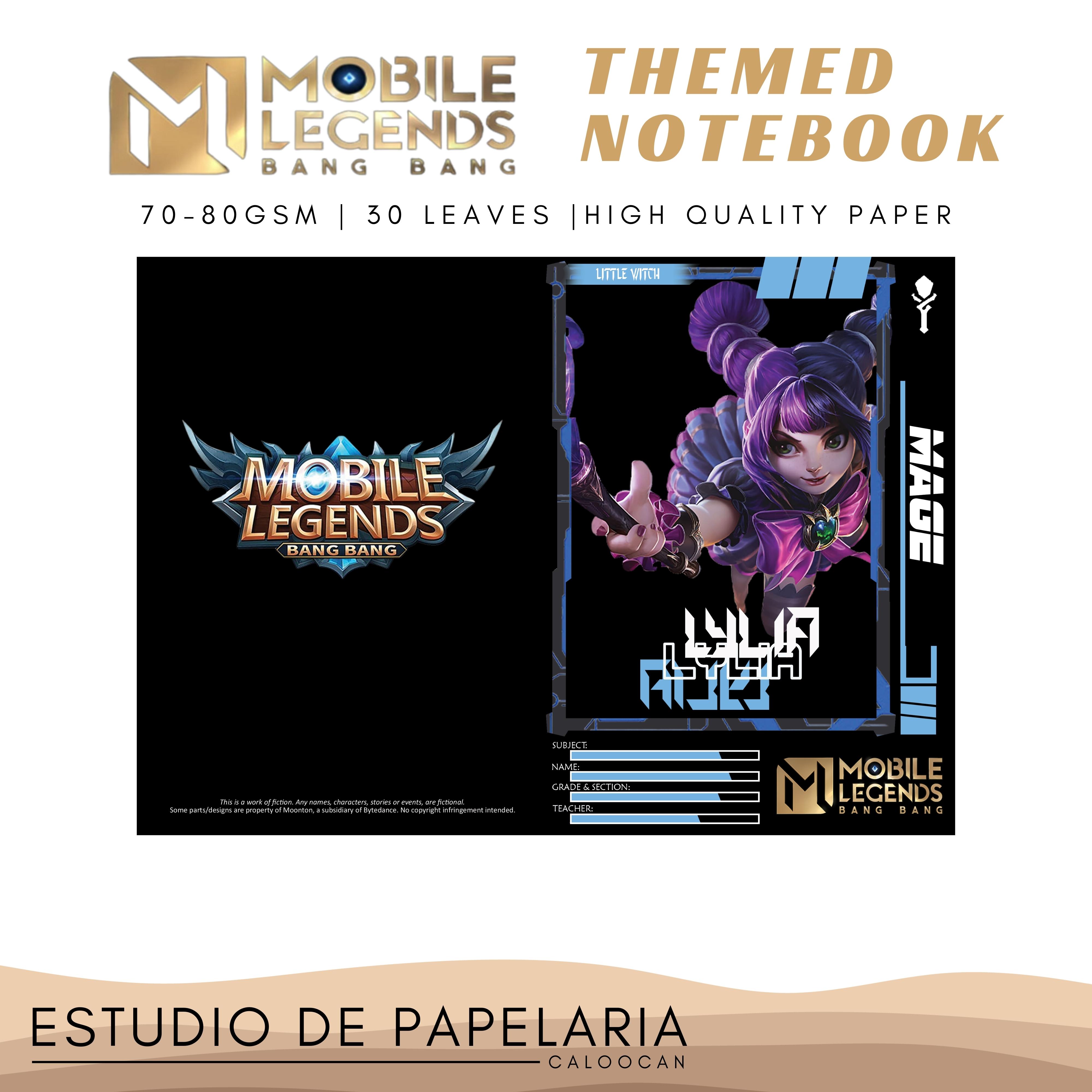 Estudio | MLBB Mobile Legends Inspired Theme Notebook Mage Edition ...