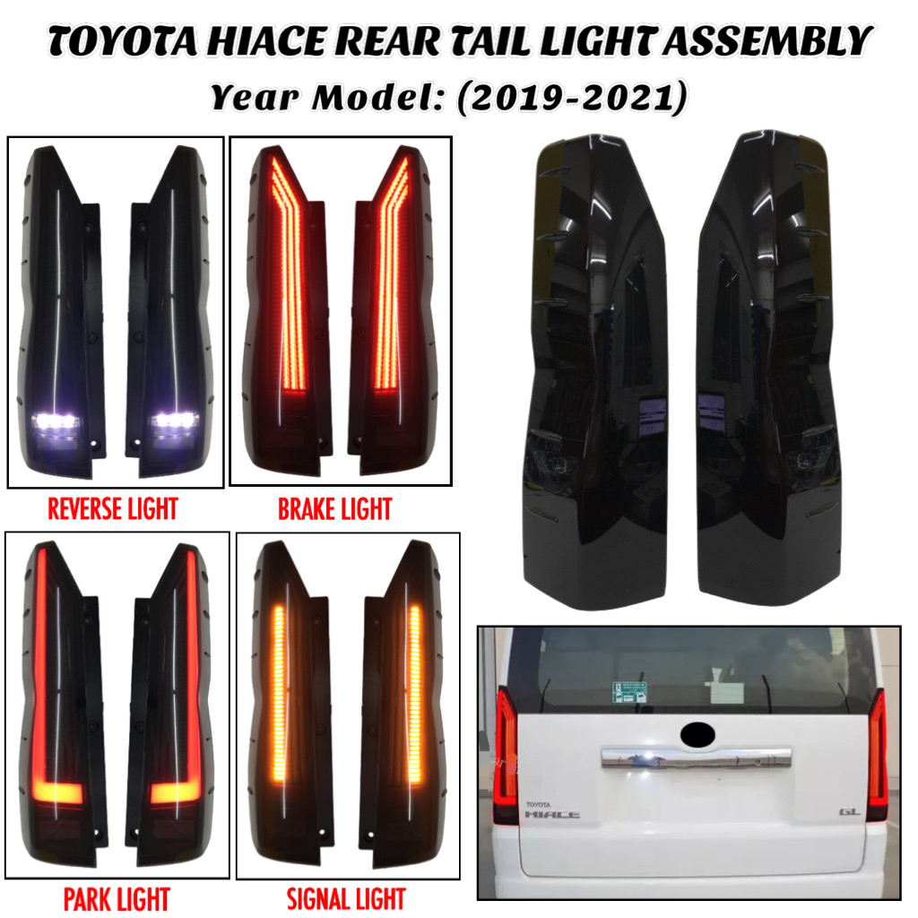 CPAO TOYOTA HIACE 2019 2020 2021 Tail Light ABS Rear Brake Turn Signal ...