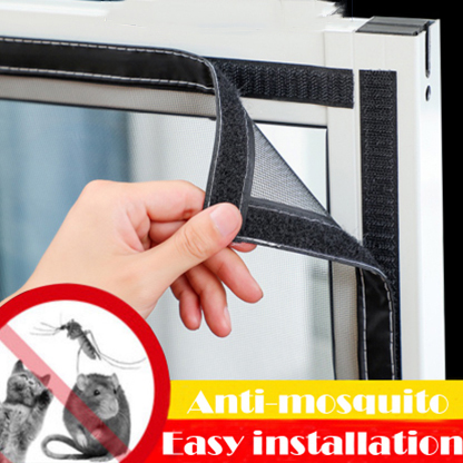 Velcro Window Screen with Frame Household Simple Anti Mosquito Net for ...