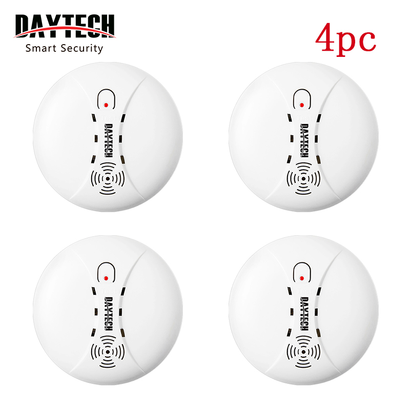 DAYTECH Home Alarm System Smoke Alarm Independent Smoke Detector Sensor ...