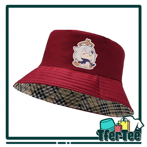 Bucket Hat Unisex Checkered and GenshinImpact Paimon BucketHat | Lazada PH