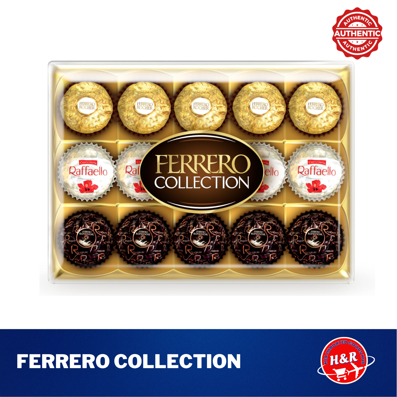 Ferrero Collection - Assorted Chocolates Gift Box - 15-Piece Luxury ...
