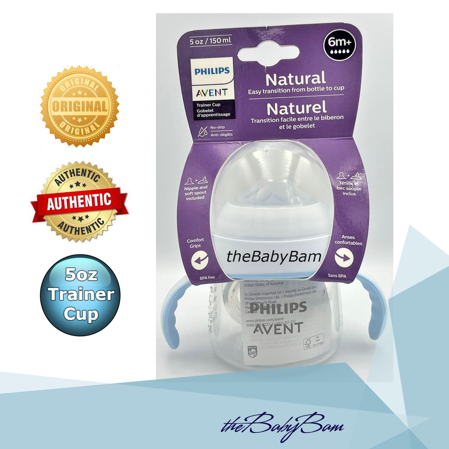 Philips Avent Natural Trainer Cup w/ Handle ( 5oz /150ml ) 6m+ Natural ...