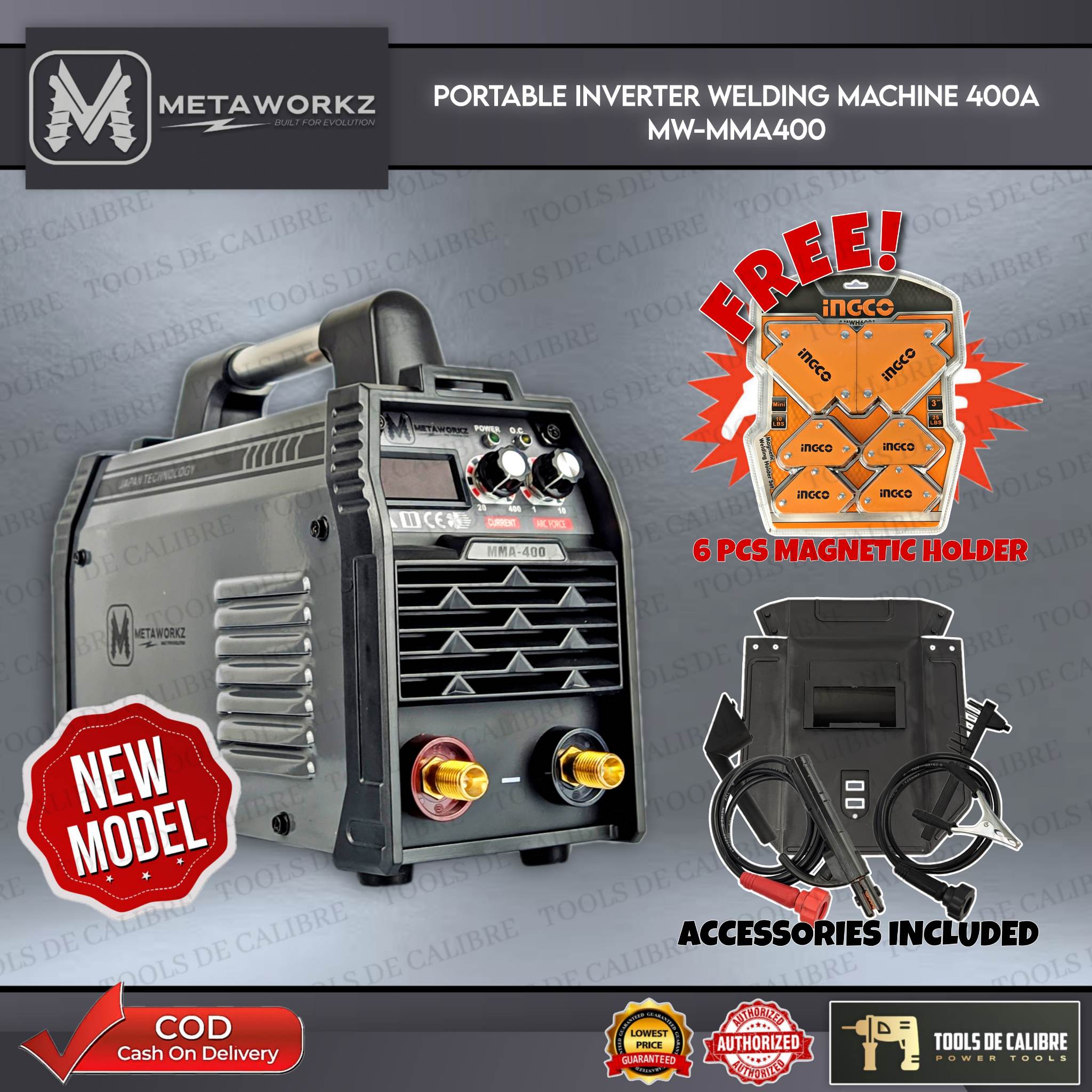 METAWORKZ 400A Portable Inverter Welding Machine MW-MMA400 with FREE ...