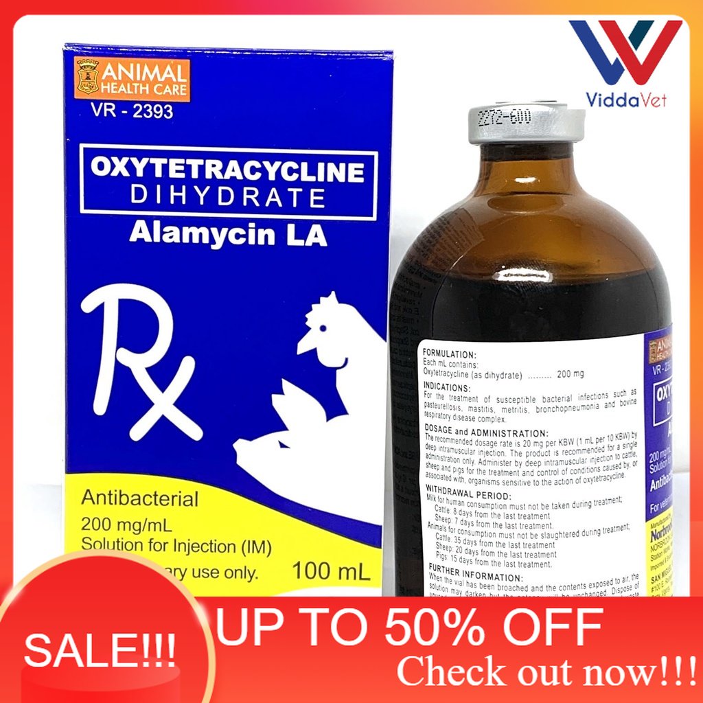 For Animals Alamycin Antibiotics - 100ml LA Antibacterial Alamycin for ...