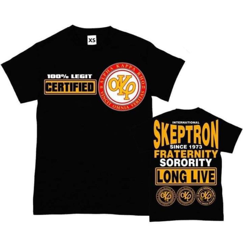 Skeptron (akro) fratshirt design with free sticker | Lazada PH