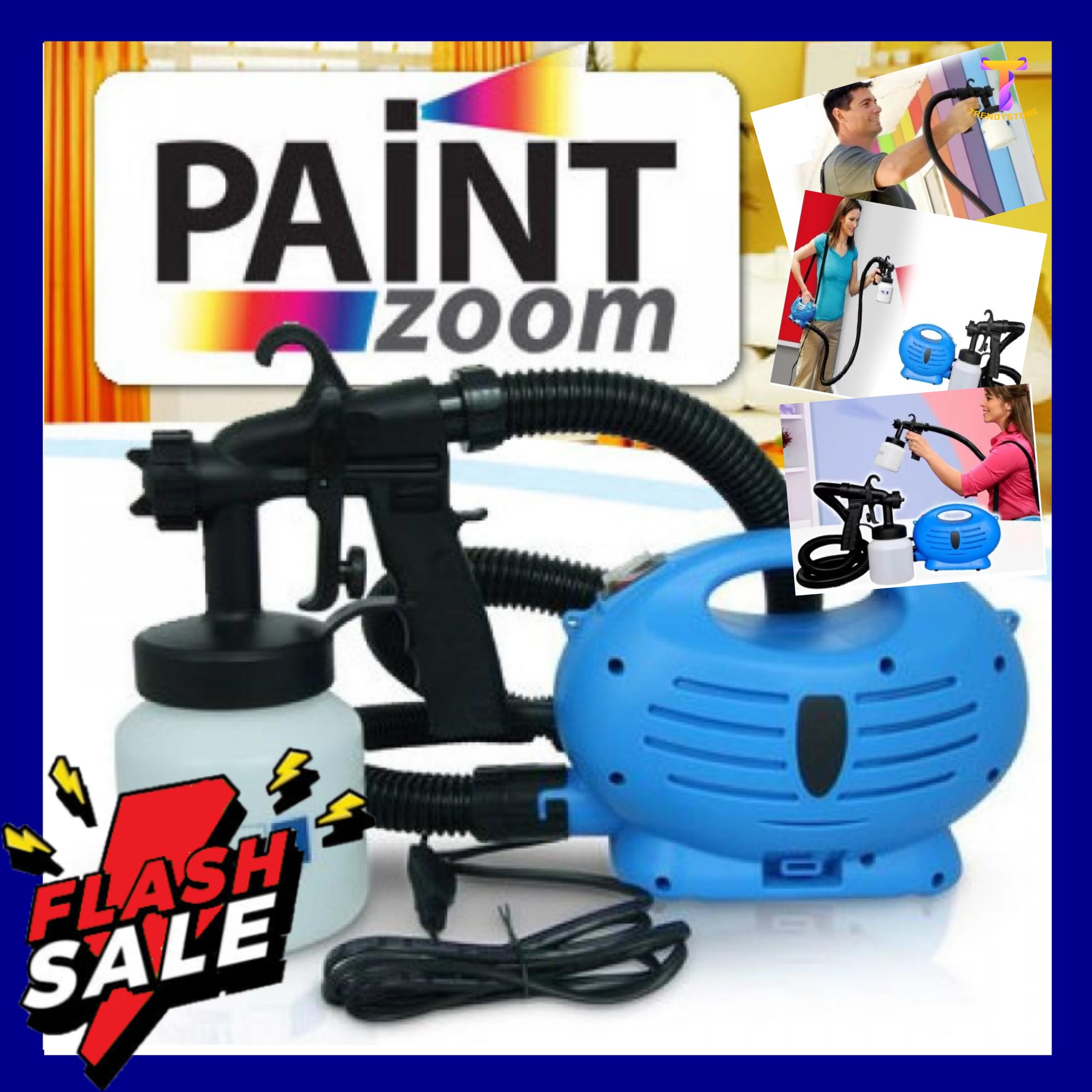 HEAVY DUTY High Pressure Airless Paint, Portable Paint Zoom Sprayer ...