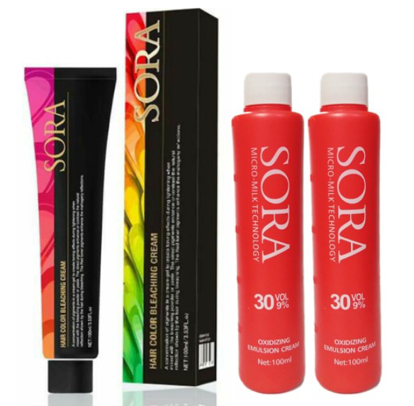 Sora Hair Color Bleaching Cream 100g Pink | Lazada PH