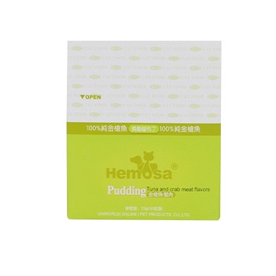 BUY 10 GET 5 (same flavor) HEMOSA 25g Cat Pudding Treats Tuna Jelly ...
