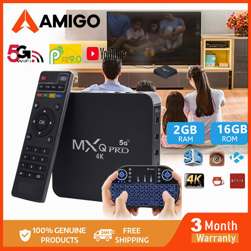 MX Q PRO 4K 5G TV Box Android with wifi 2023 RK3328A 2GB 16GB with ...