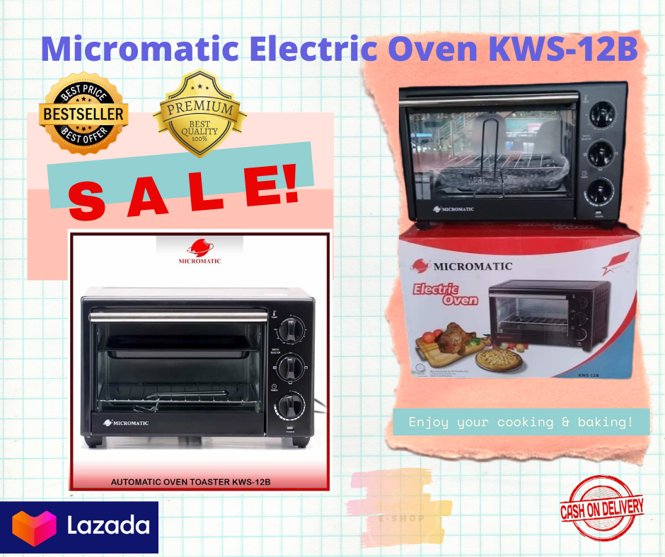 OneClick Micromatic Automatic Electric Oven KWS-12B | Lazada PH