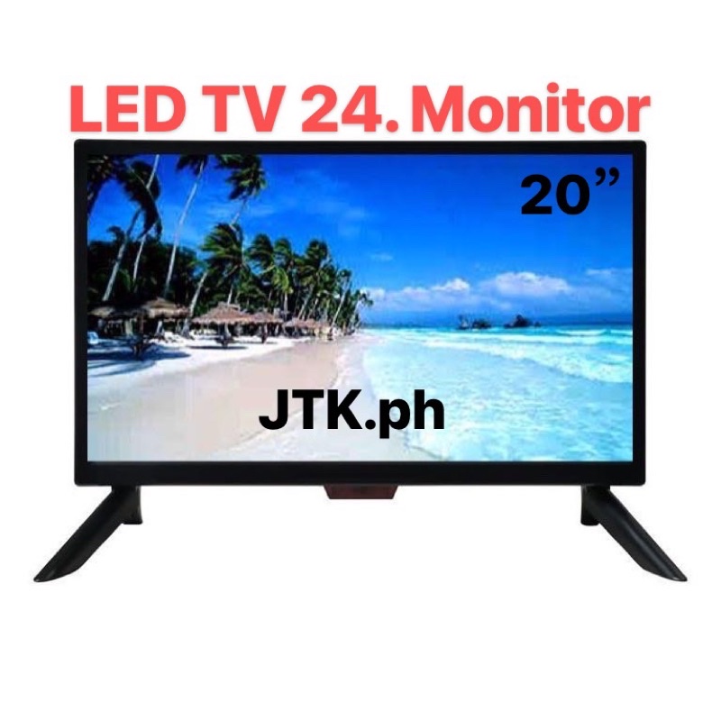 COBY LED TV 24 Monitor (Screen 20 inches) with bracket and GMA BOX ...