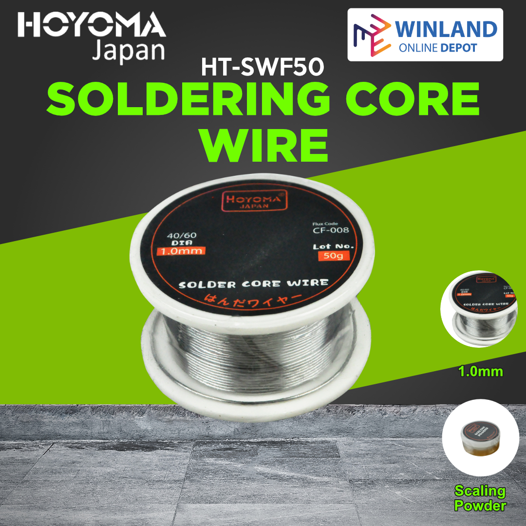 HOYOMA by Winland 1.0mm Solder Core Wire with Scaling Powder HT-SWF50 ...